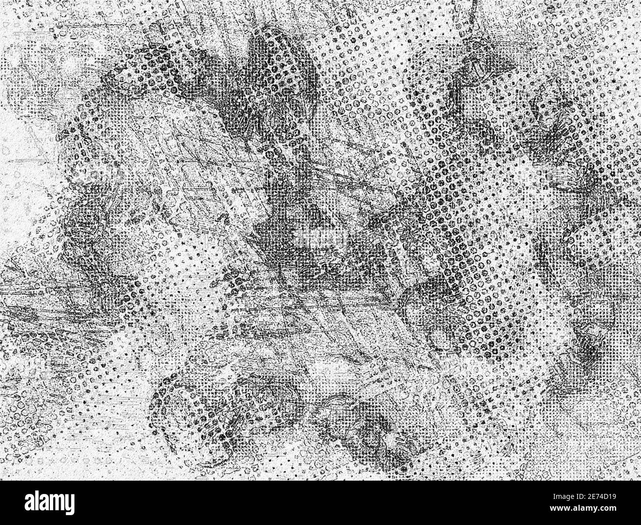 Surfaces with a twisted chain. Black and gray distress overlay ...