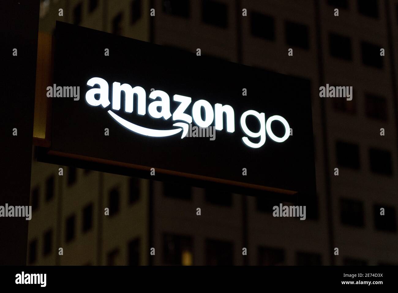 Seattle, USA. 18 Feb, 2019. The original Amazon Go Store in in downtown ...