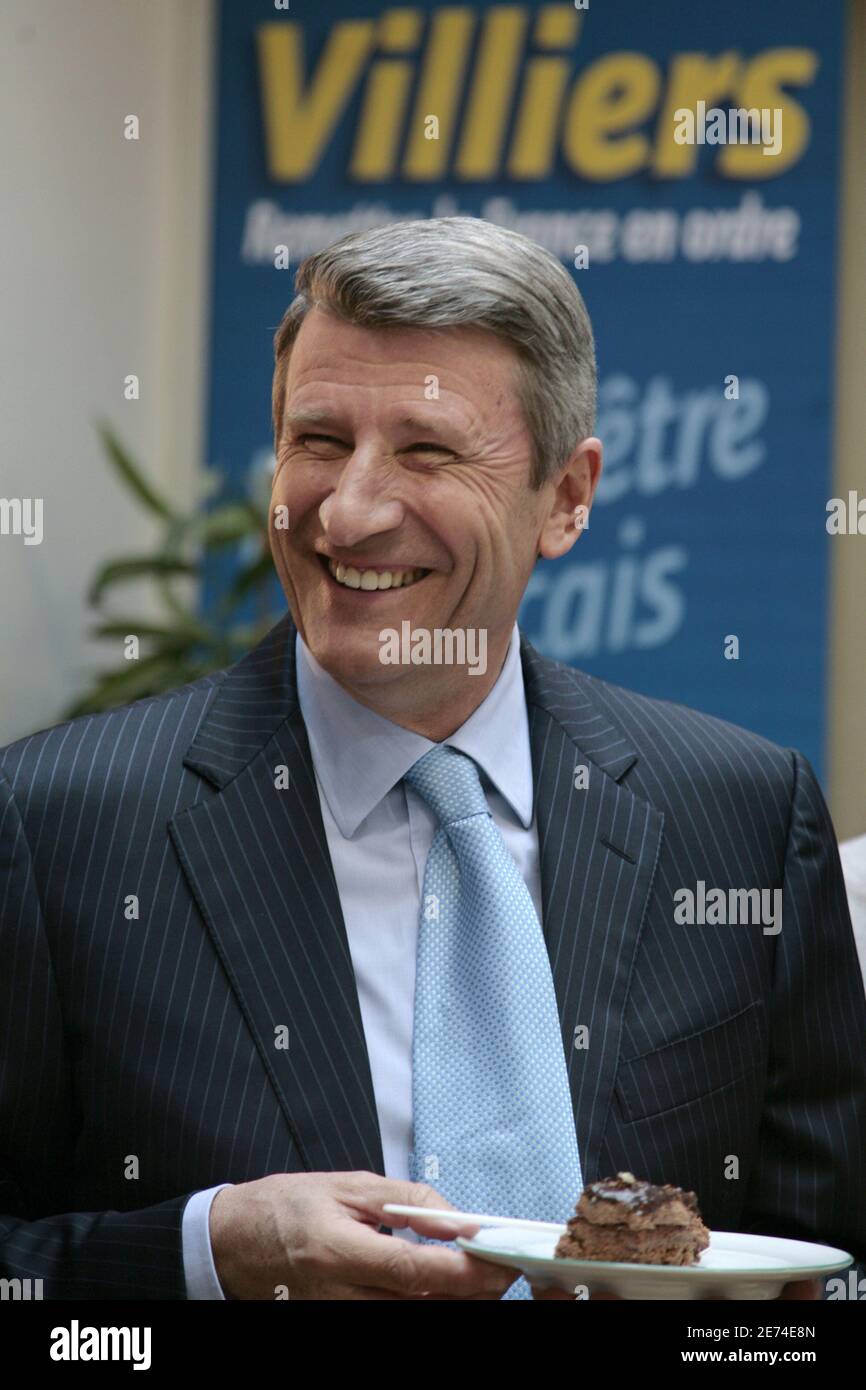 MPF (Mouvement pour la France) presidential candidate Philippe de ...