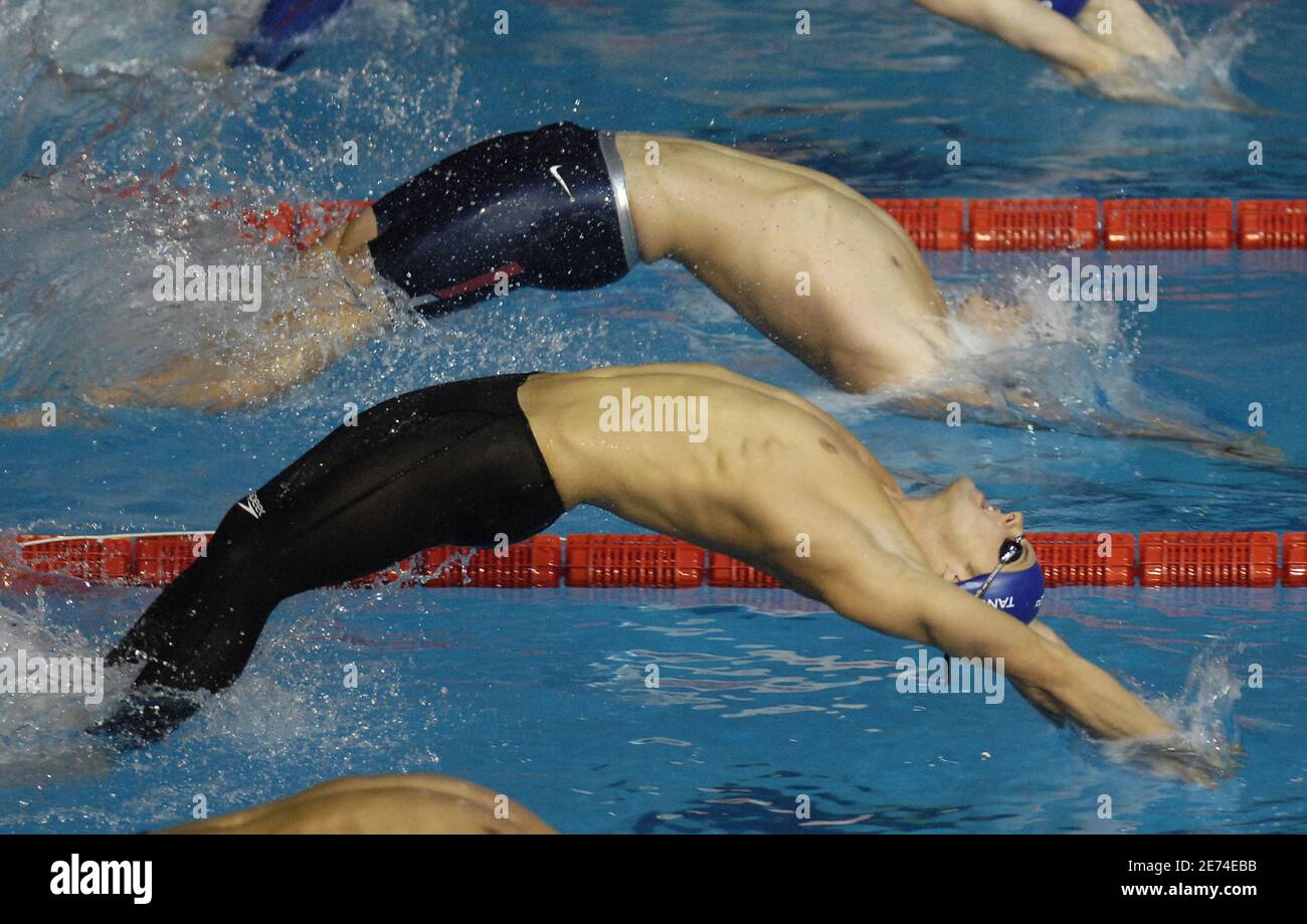 Great Britain's Liam Tancock competes on men's 100 meters backstroke ...