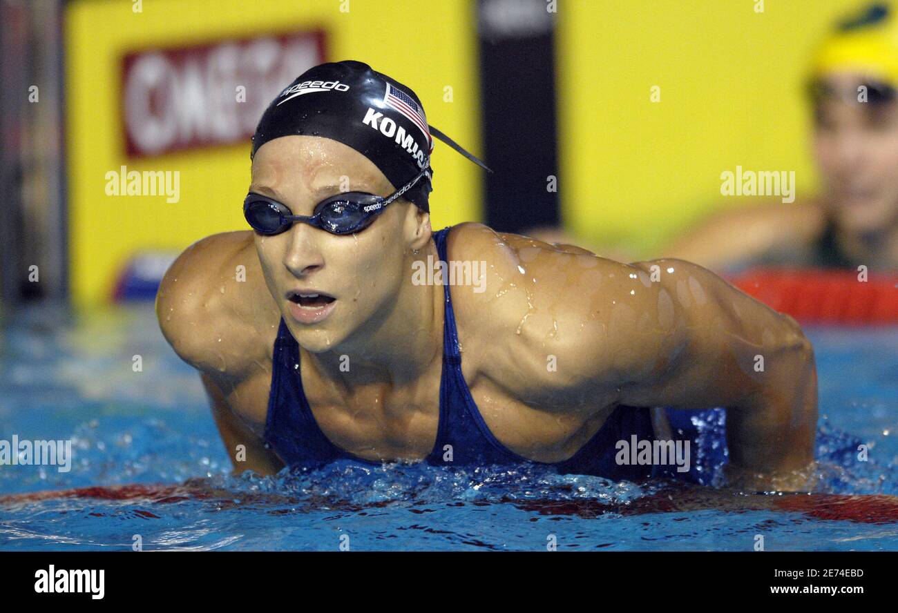 USA's Rachel Komisarz competes on women's 100 meters butterfly final ...