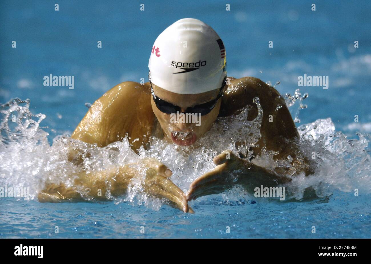 USA's Tara Kirk competes on women's 100 meters breaststroke heat during ...