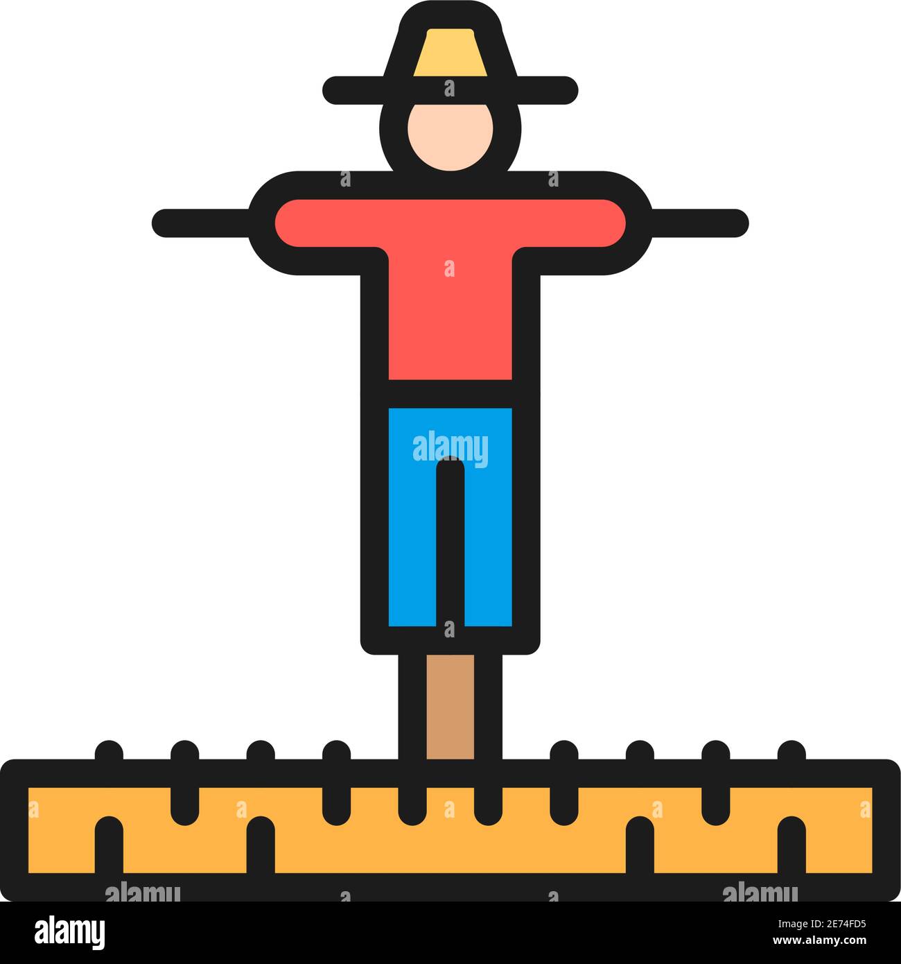 Farmer scarecrow Cut Out Stock Images & Pictures - Alamy