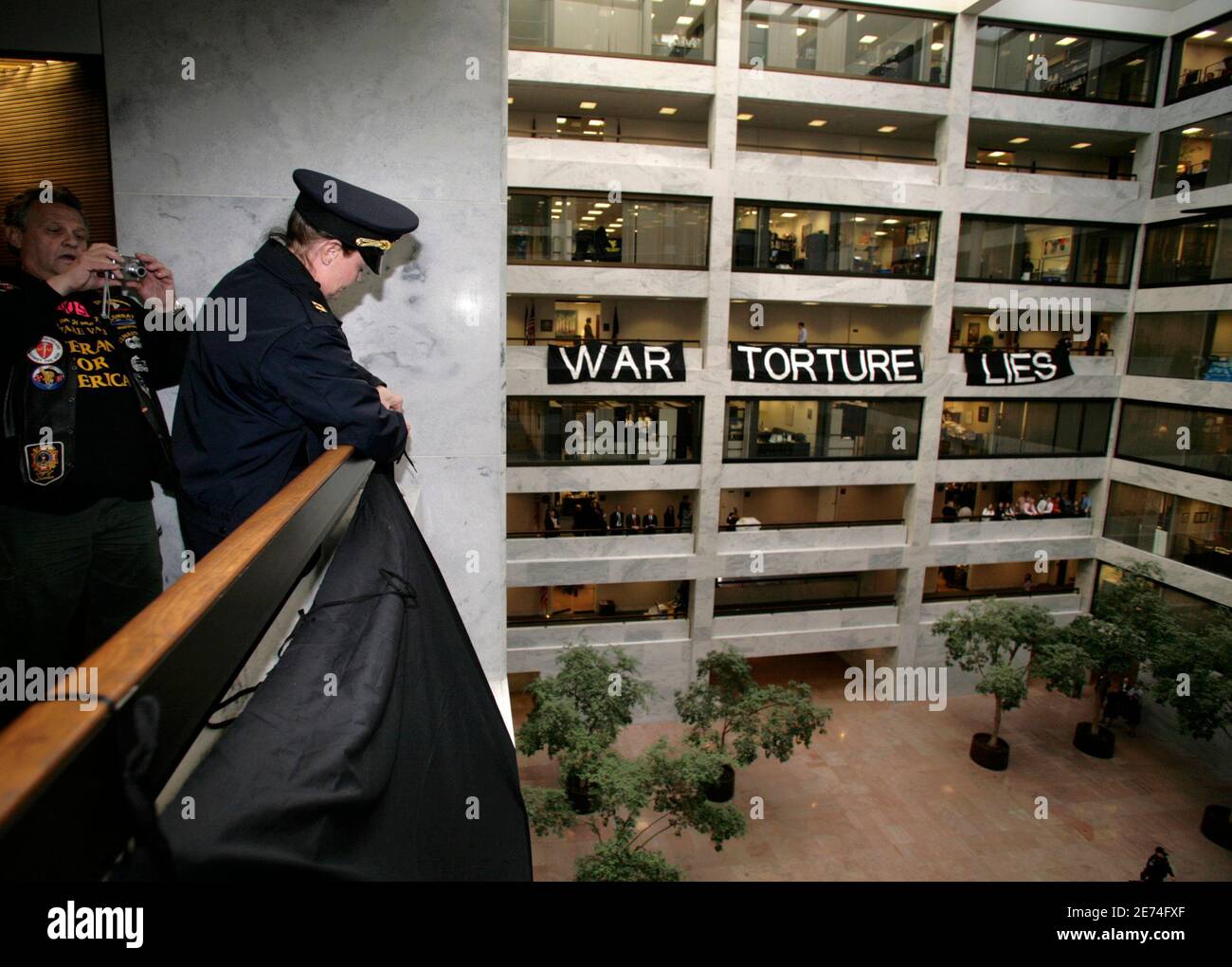 Police removes banner hi-res stock photography and images - Alamy