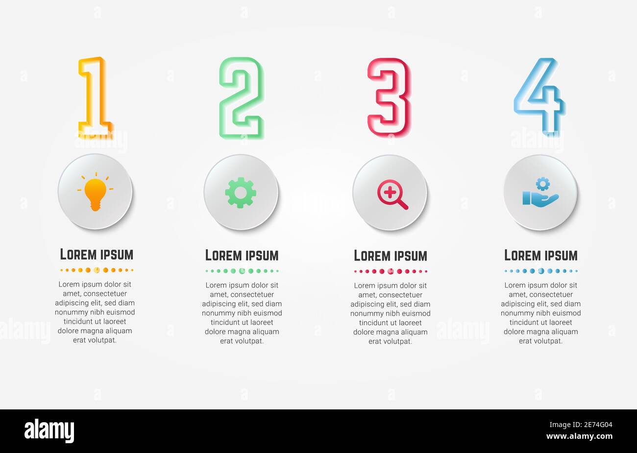 Infographics steps hi-res stock photography and images - Alamy