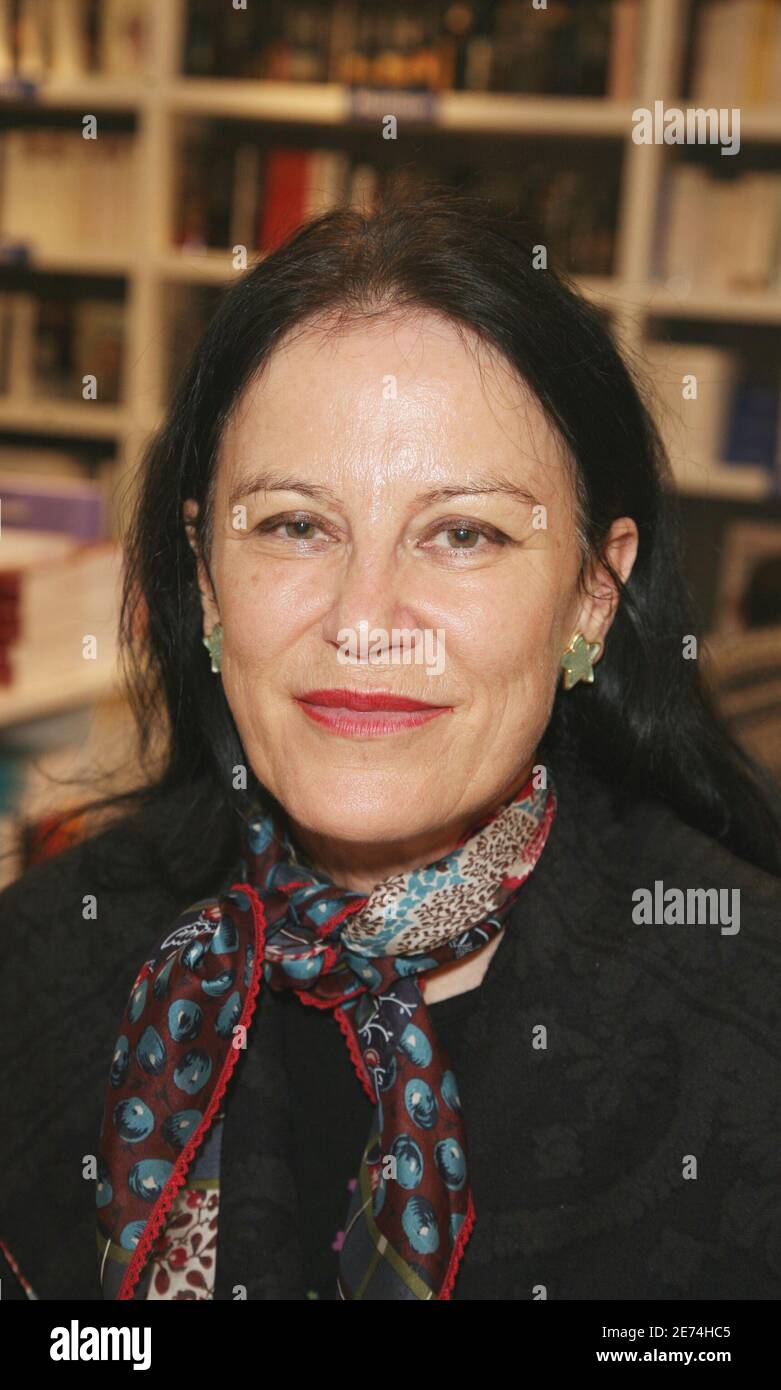 French writer Irene Frain poses during the final day of Paris Book Fair ...