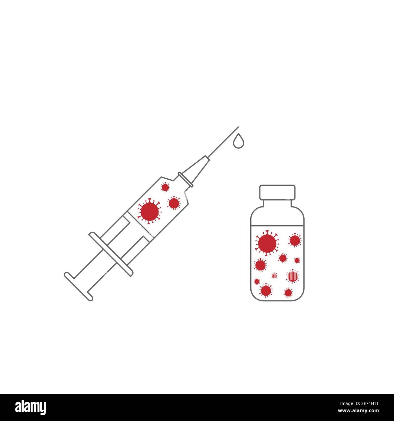 Coronavirus vaccine vector Stock Vector Image & Art - Alamy