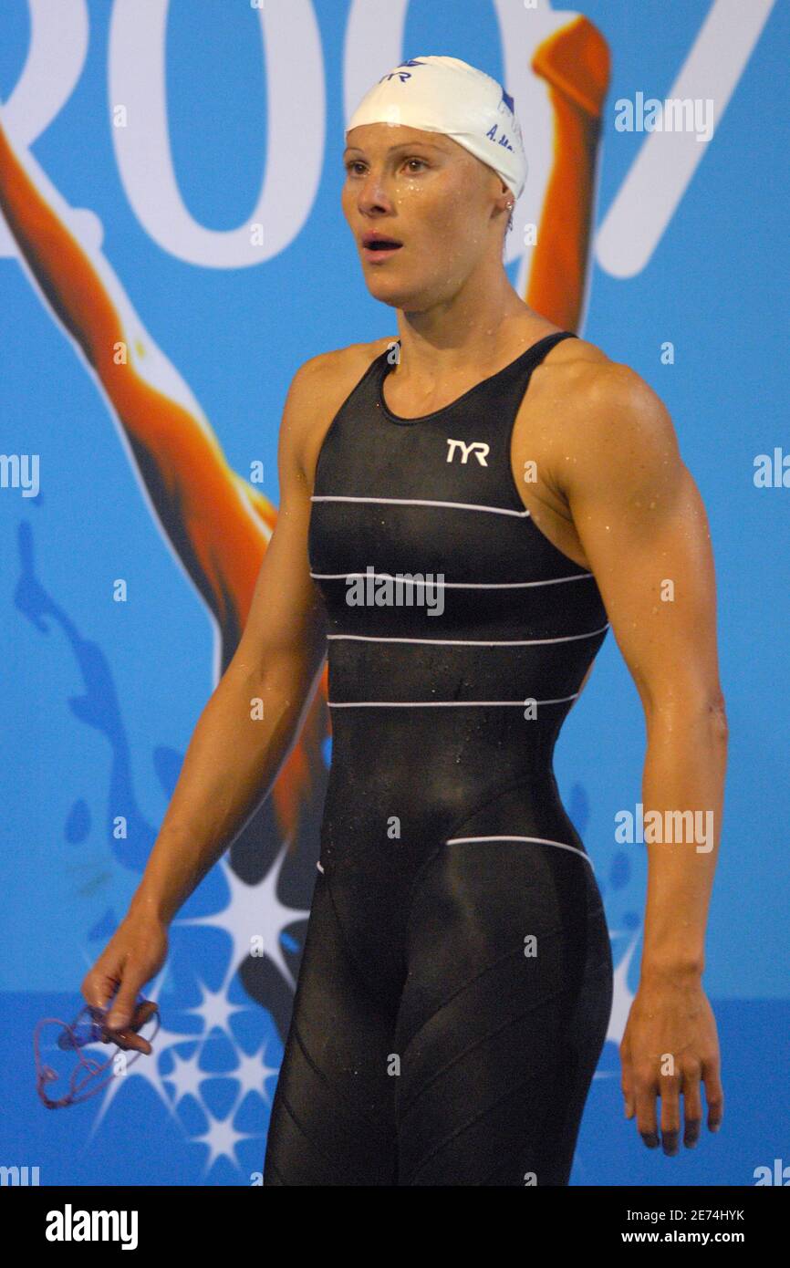 France's Aurore Mongel competes on women's 200 meters butterfly heat ...