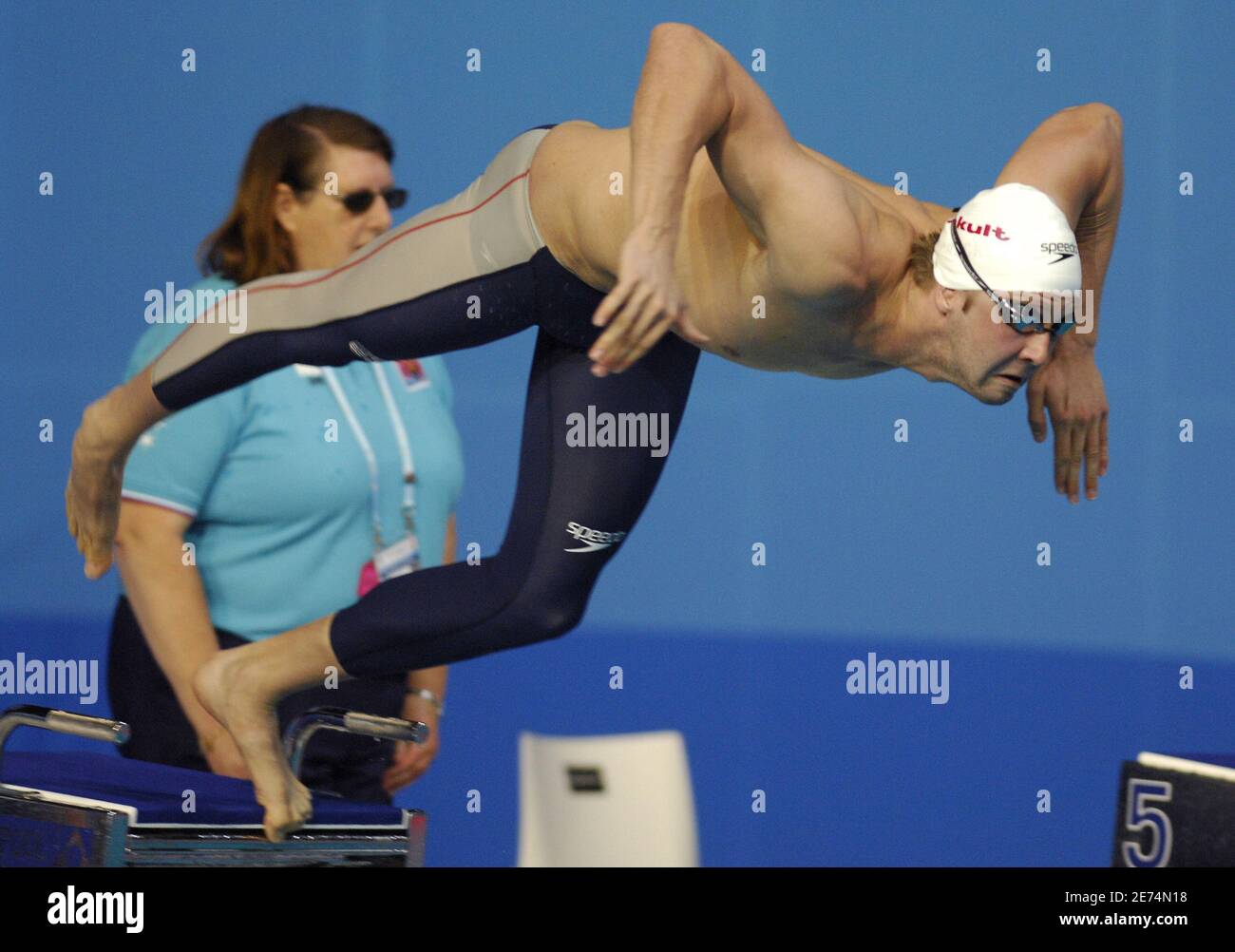 USA's Ian Crocker competes on men's 200 meters butterfly heat during ...