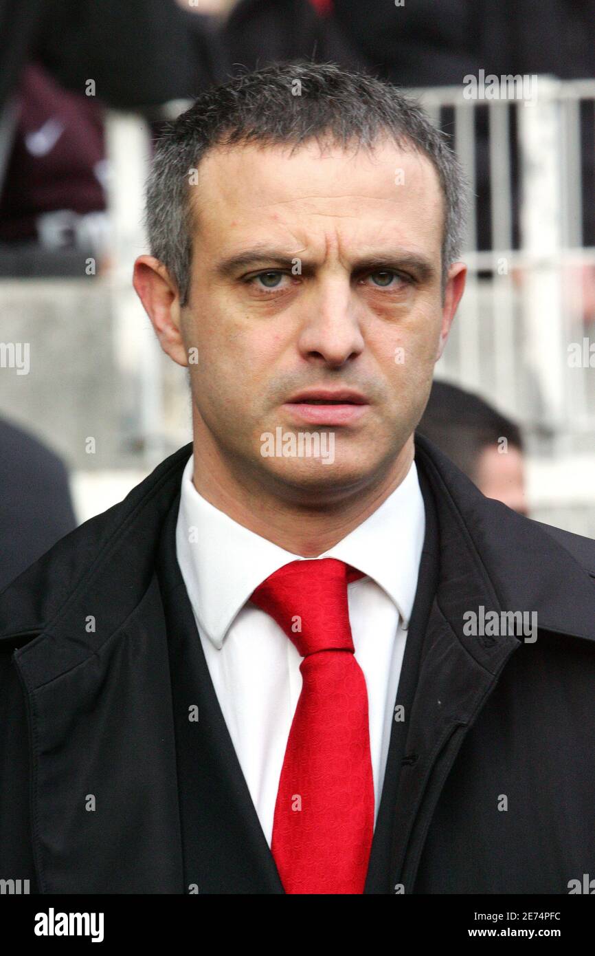 PSG's recrutment manager Alain Roche during a French First League ...