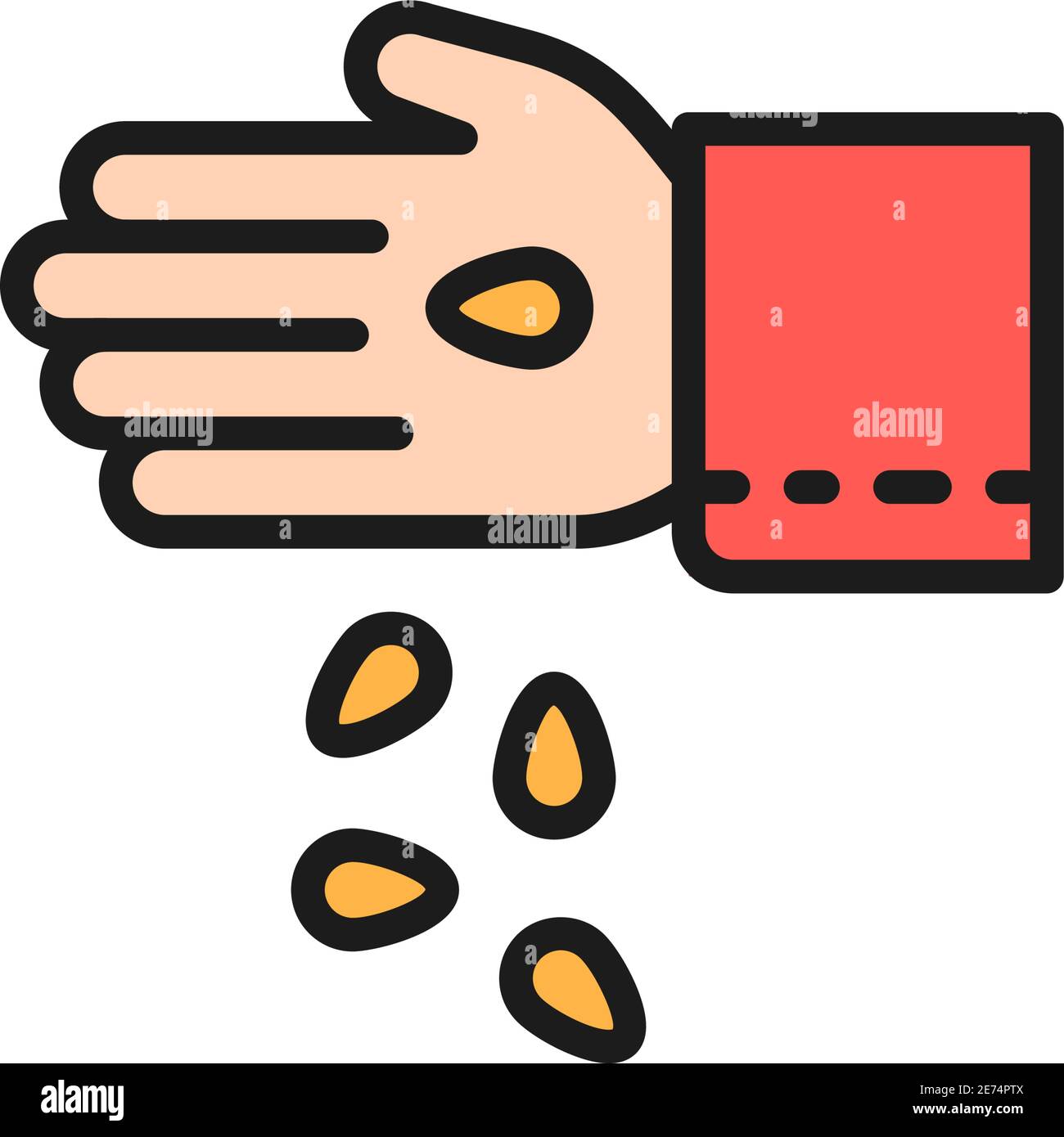 Farmer hand corn Cut Out Stock Images & Pictures - Alamy