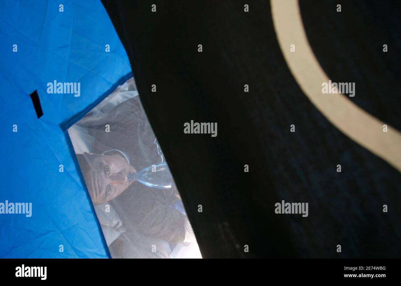 Tent city jail tent hi-res stock photography and images - Alamy