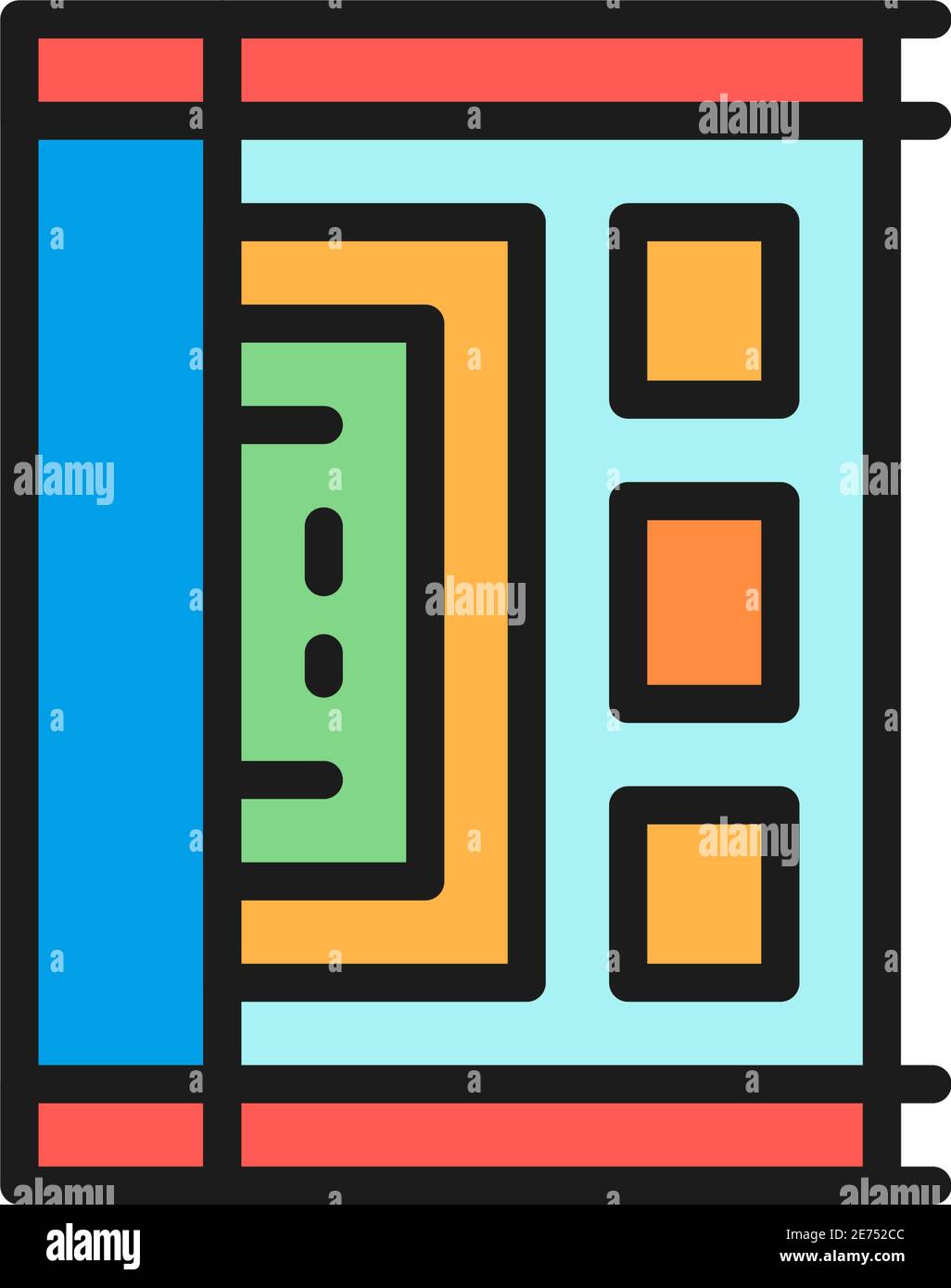 Manuscript ancient line icon Cut Out Stock Images & Pictures - Alamy