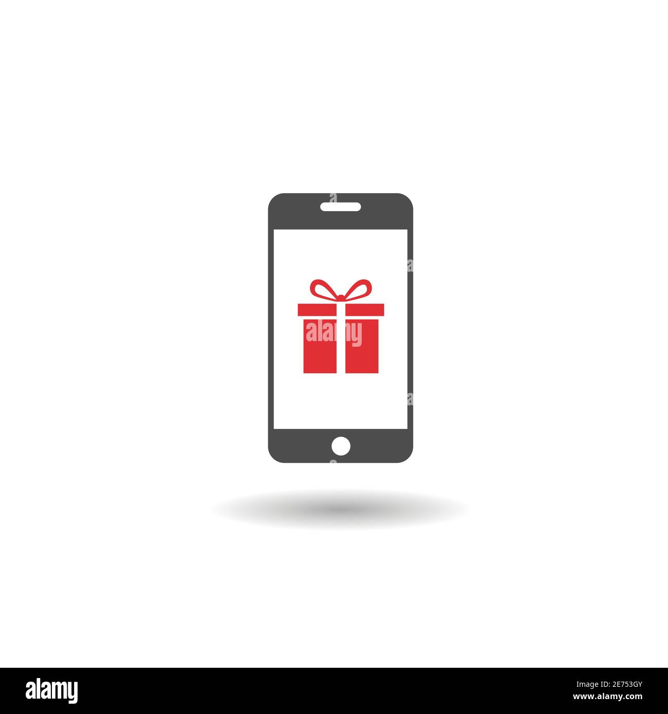 Mobile phone christmas gift Stock Vector Images - Alamy