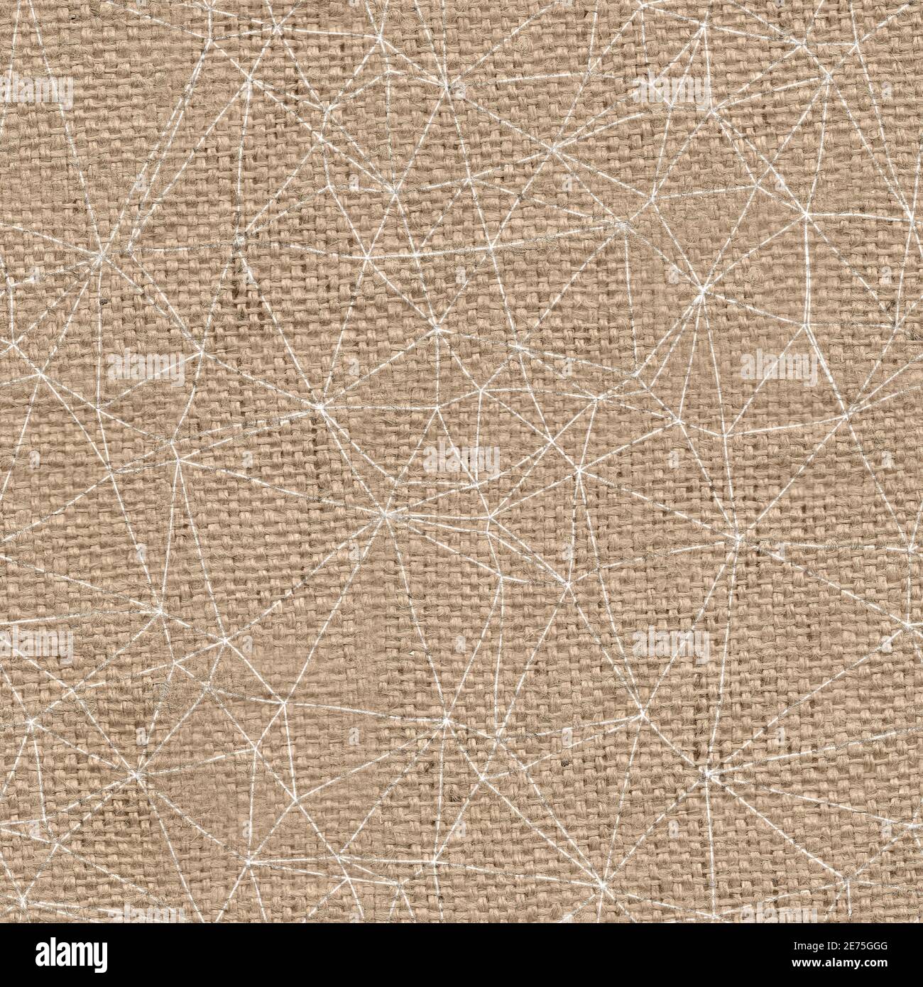 Seamless burlap with white paint pattern overlay Stock Photo - Alamy
