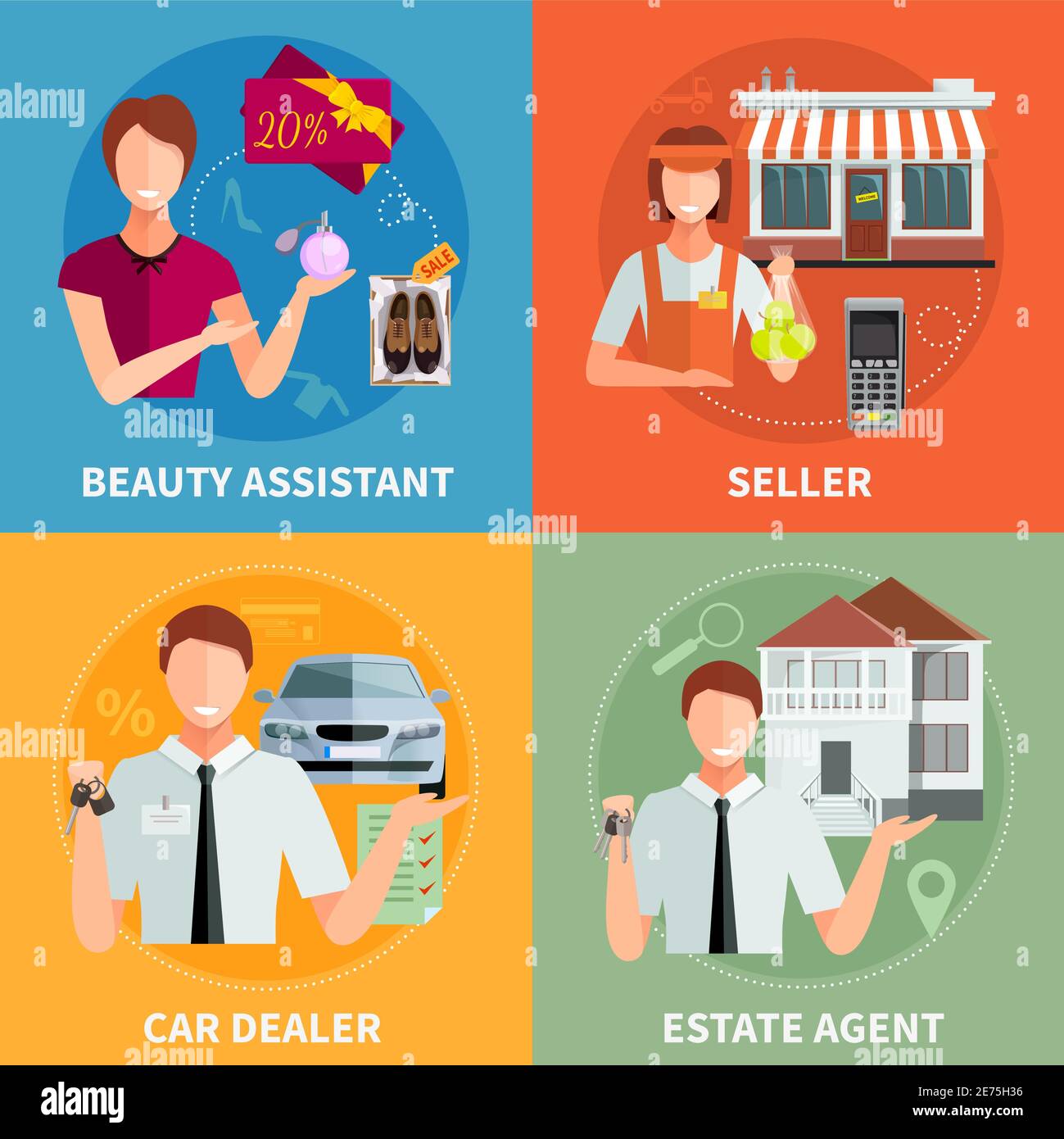 Mobile dealer Stock Vector Images - Alamy