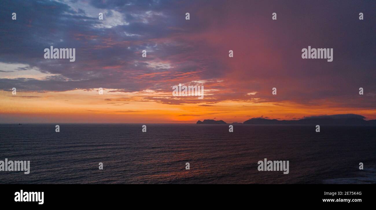 Aerial view sunset reflection daylight hi-res stock photography and ...