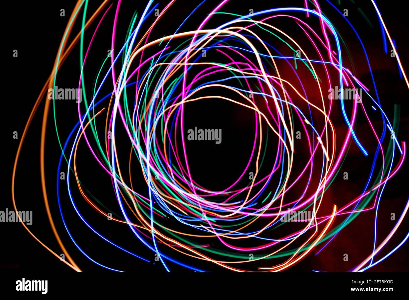 Multi colour light painting photography pattern hi-res stock ...