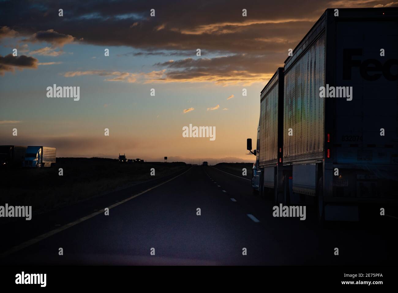 Semi truck down interstate highway hi-res stock photography and images ... Semi truck down interstate highway hi-res stock photography and images ...