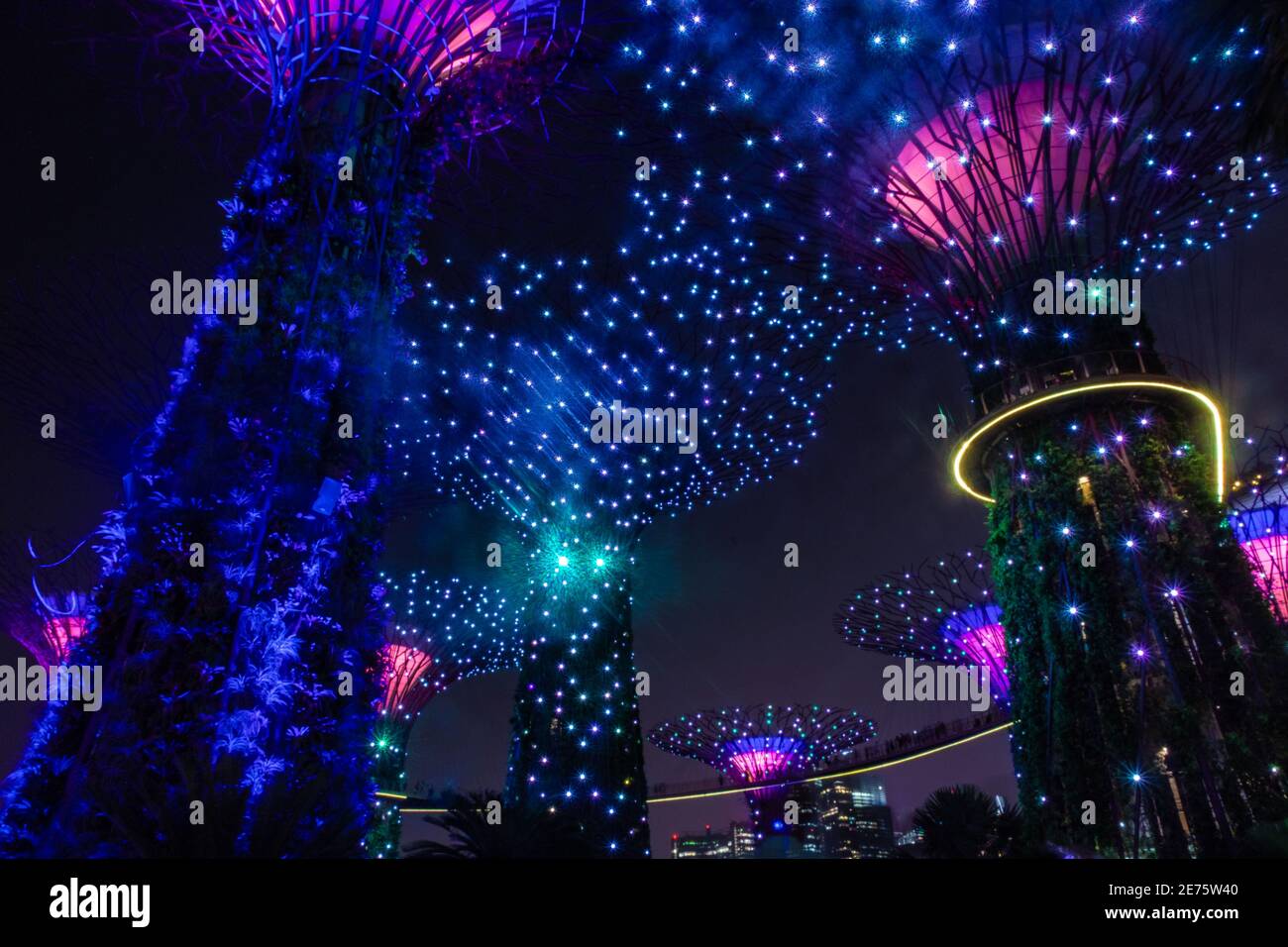 SINGAPORE, 3 OCTOBER 2019: The Supertrees of Gardens by the bay Stock Photo - Alamy