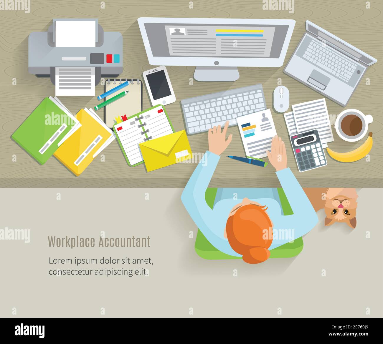 Accounter vector vectors hi-res stock photography and images - Alamy