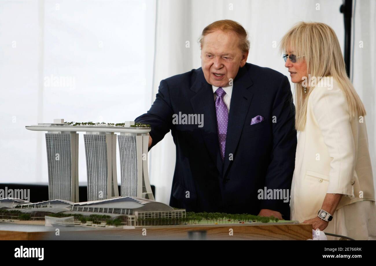 Sheldon adelson miriam adelson hi-res stock photography and images - Alamy