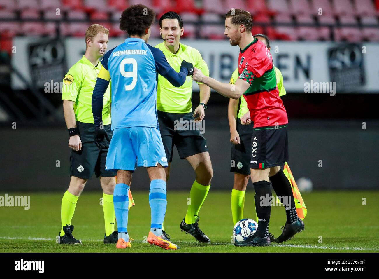 NIJMEGEN, NETHERLANDS - JANUARY 29: Assistant Referee Danny Kempinga ...