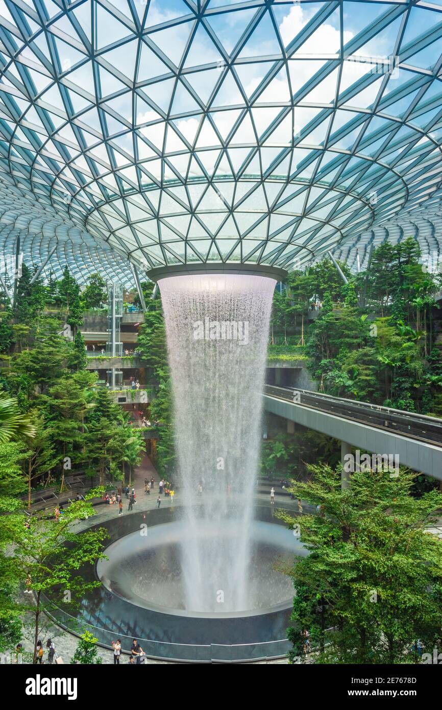 Largest Indoor Waterfall World's Largest Indoor Waterfall Project