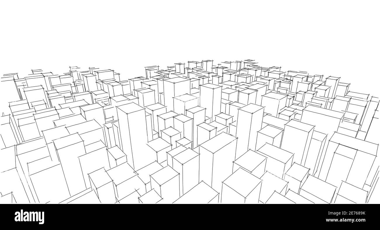 Tall building perspective drawing hi-res stock photography and images ...