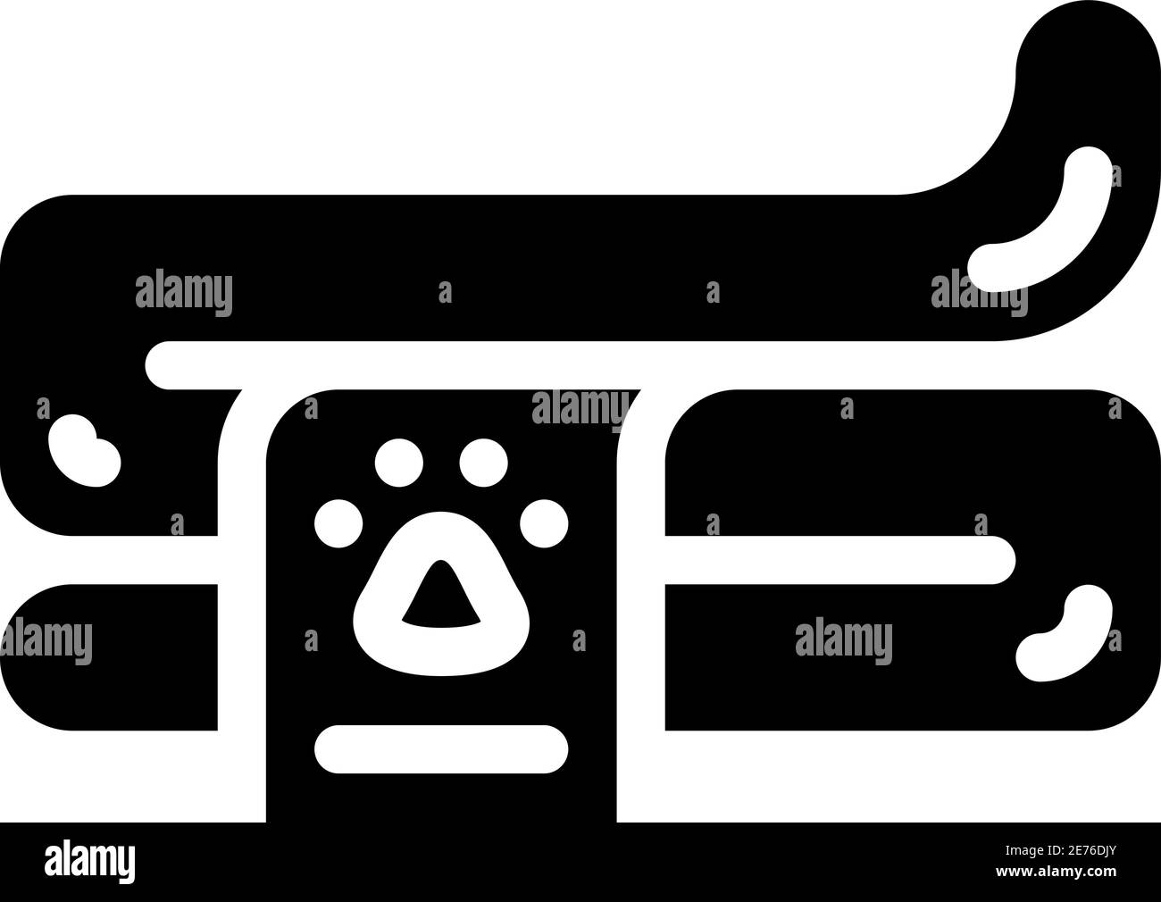 Dog illustration table pet Black and White Stock Photos & Images - Alamy