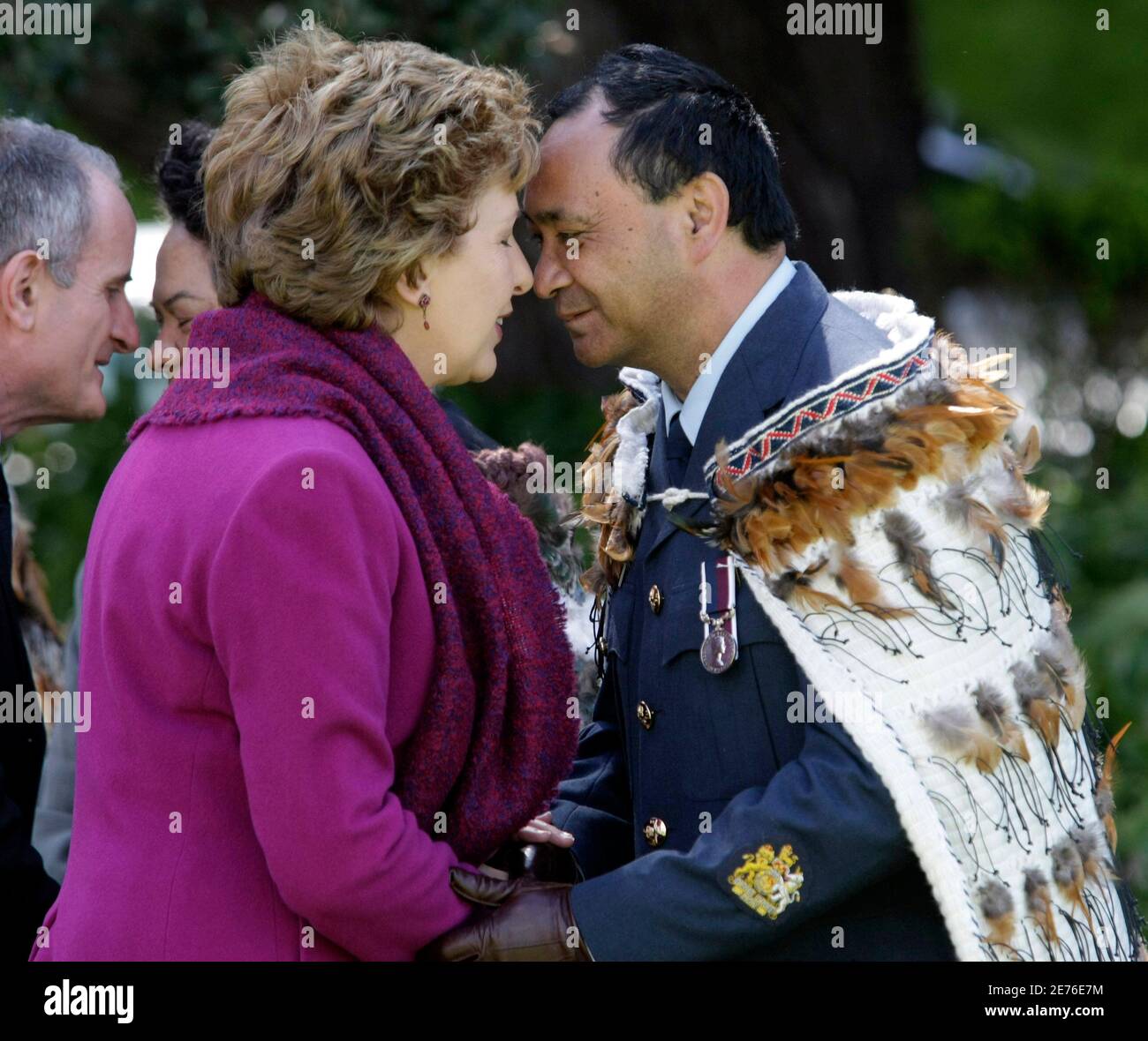 Maori new zealand noses hi-res stock photography and images - Alamy