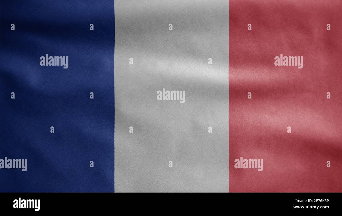 Wavy french flag hi-res stock photography and images - Alamy