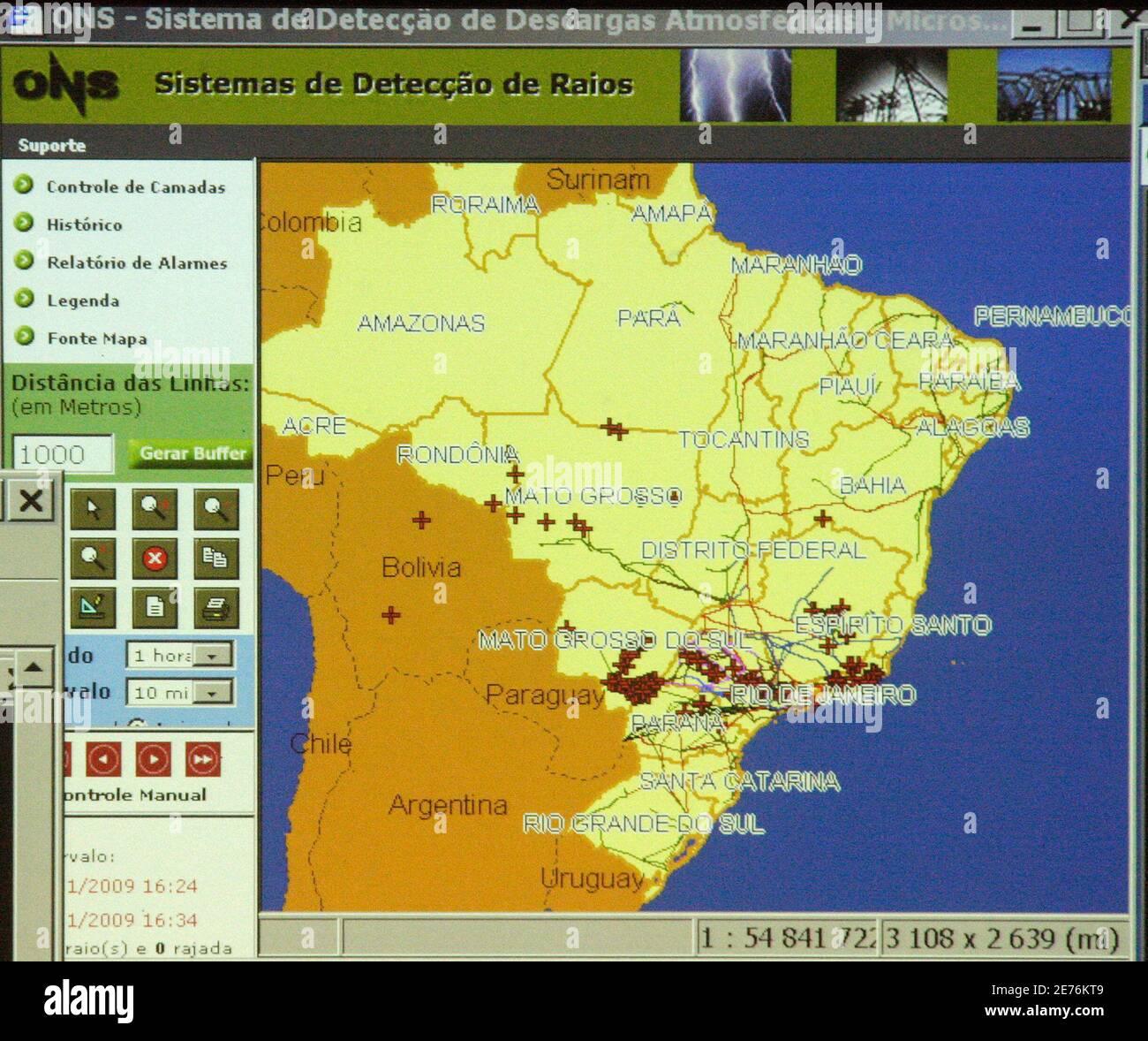 Electricity transmission lines brazil hi-res stock photography and ...