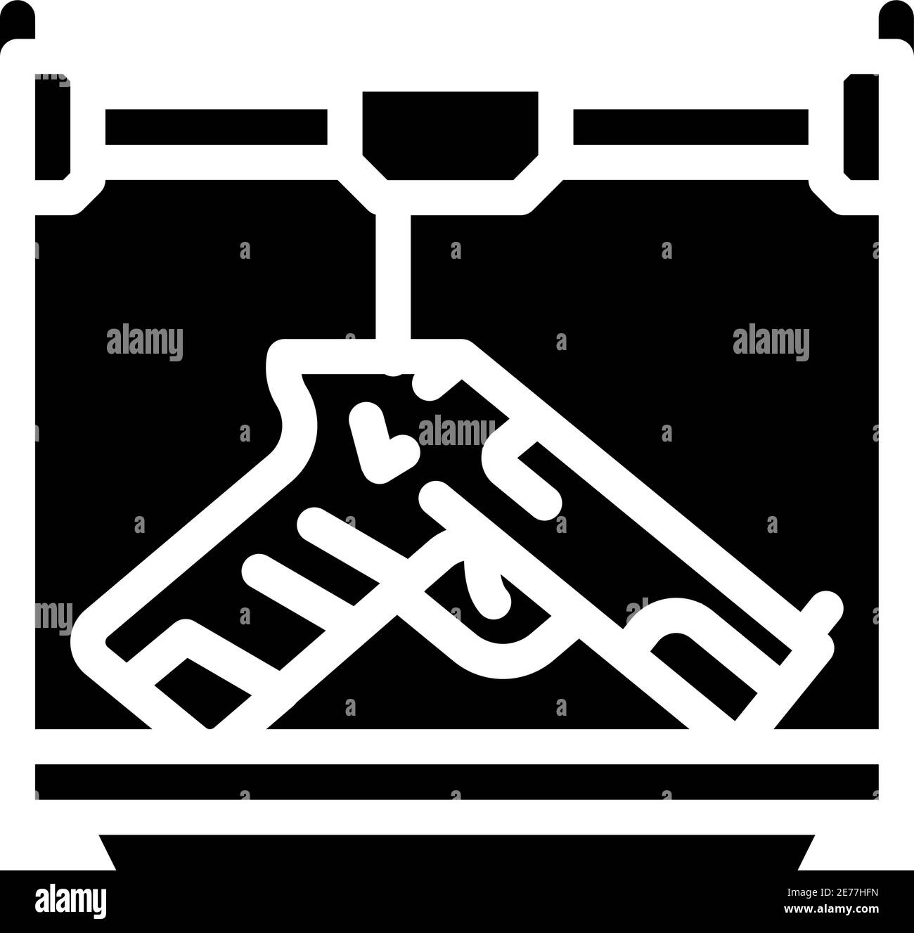 weapons 3d printing glyph icon vector illustration Stock Vector Image ...