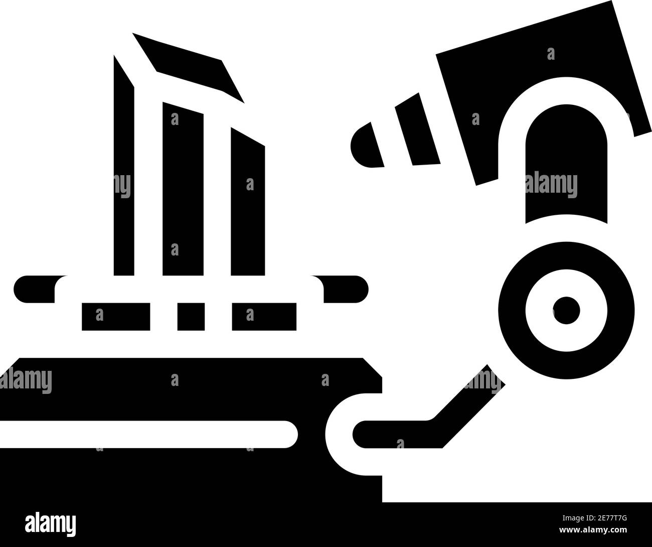 3d scanner glyph icon vector illustration flat Stock Vector Image & Art ...