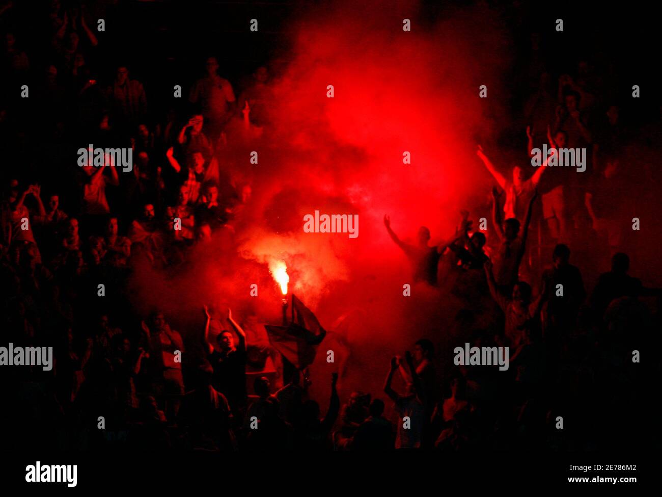 Spartak moscow supporters hi-res stock photography and images - Alamy