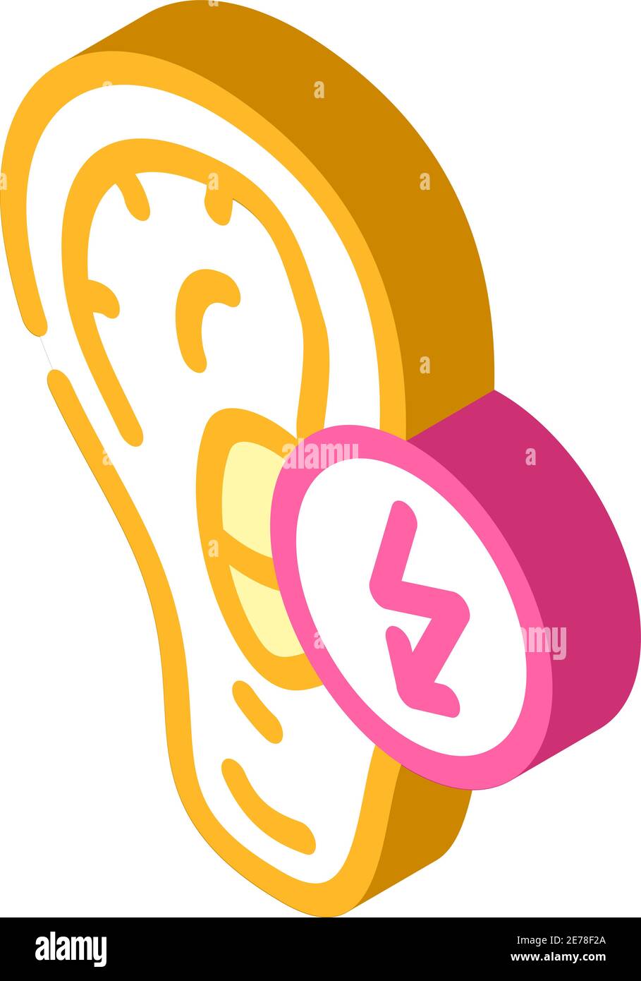 ear cutting ache isometric icon vector illustration Stock Vector Image ...