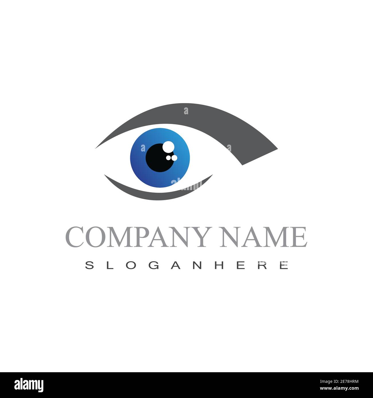 Branding Identity Corporate Eye Care vector logo design Stock Vector ...