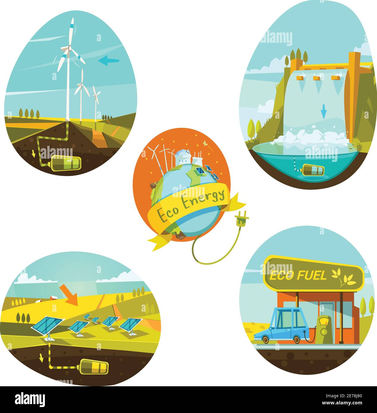 Turbine old hydroelectric power station Stock Vector Images - Alamy