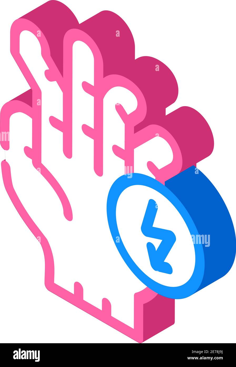 broken fingers cutting ache isometric icon vector illustration Stock ...