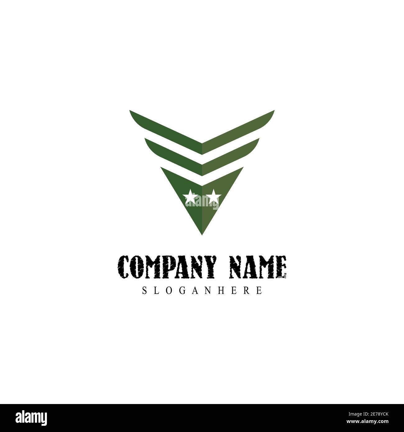 Military Wave Logo Template vector symbol nature Stock Vector Image ...