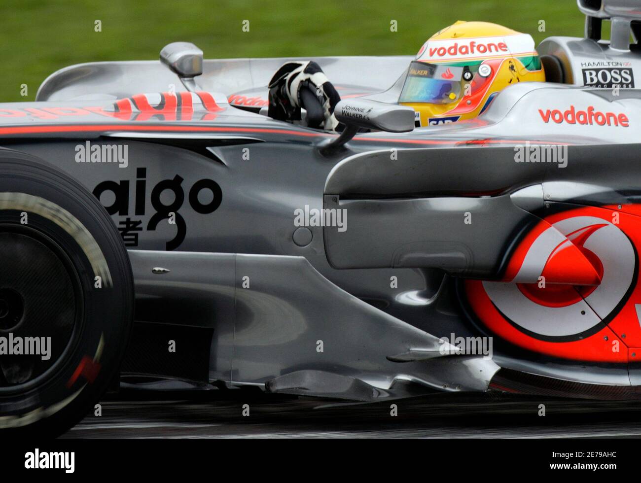 Mclarens lewis hamilton practice session interlagos hi-res stock ...