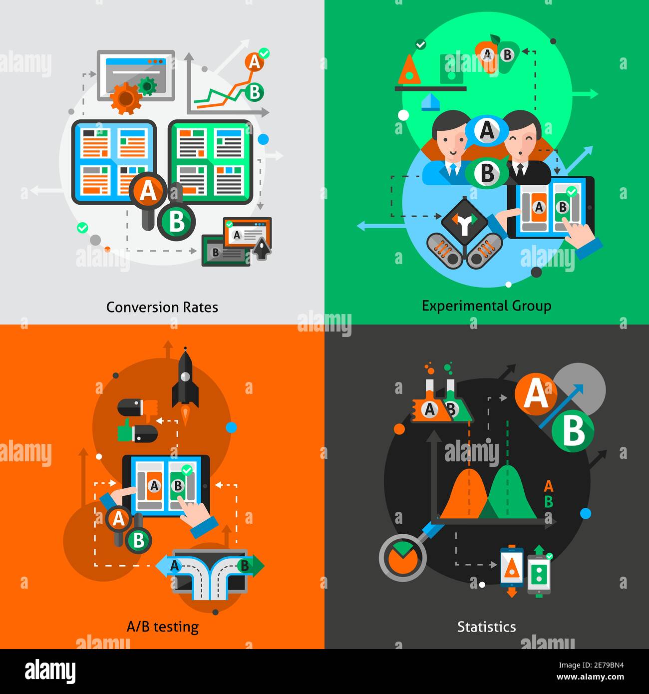 Experimental result Stock Vector Images - Alamy