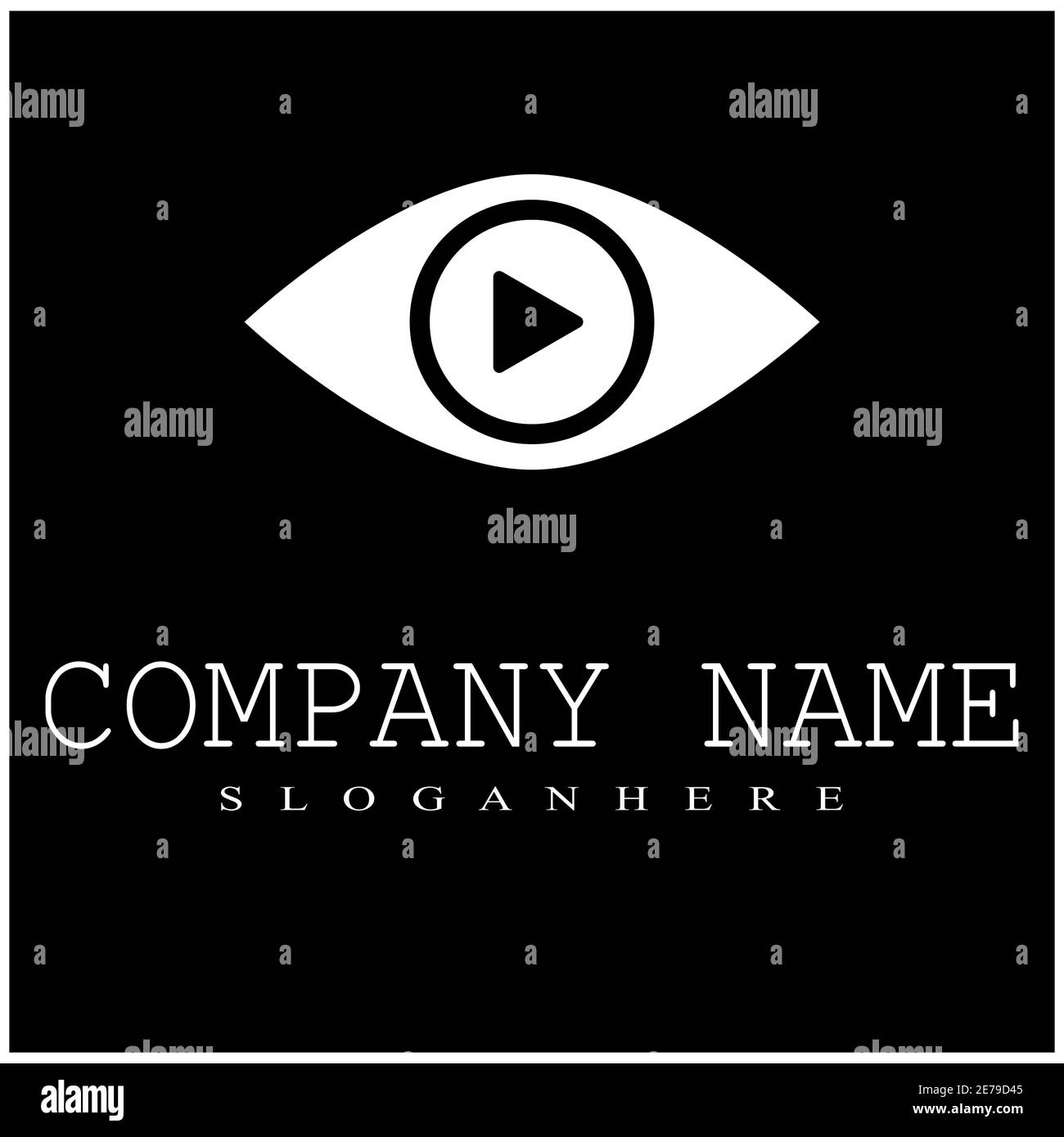 Security company logo eye logo vector Black and White Stock Photos ...