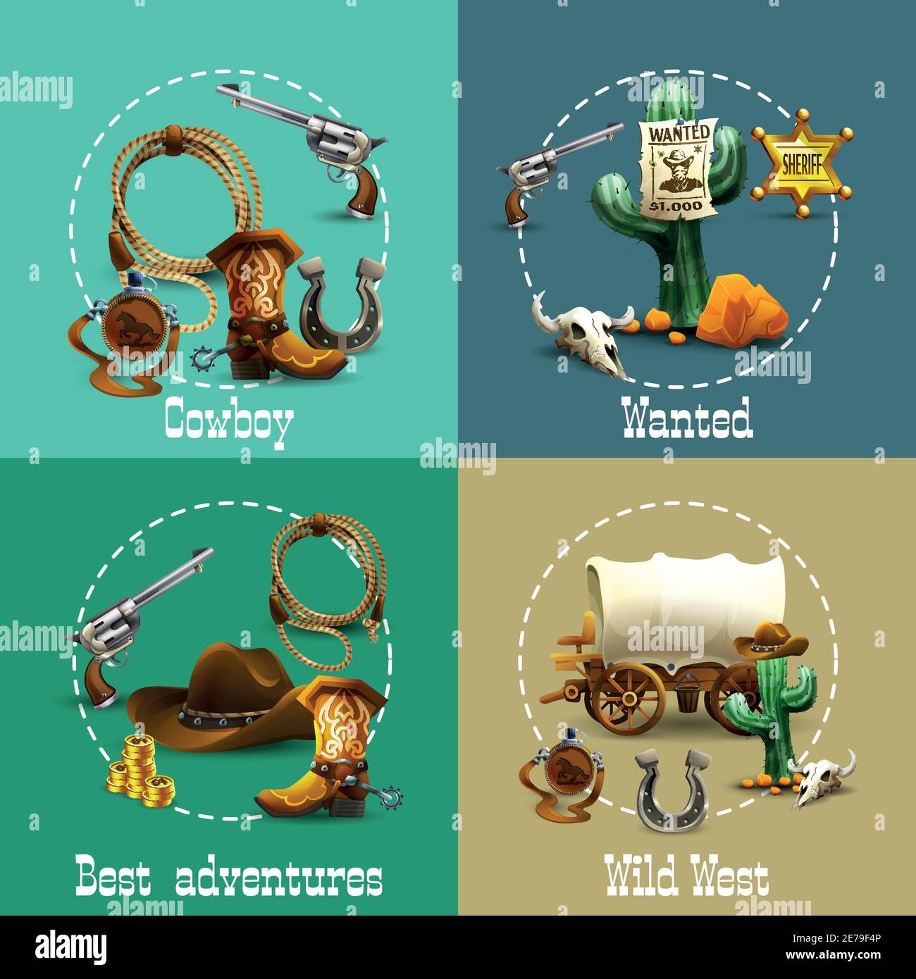 Cowboy symbols hi-res stock photography and images - Alamy