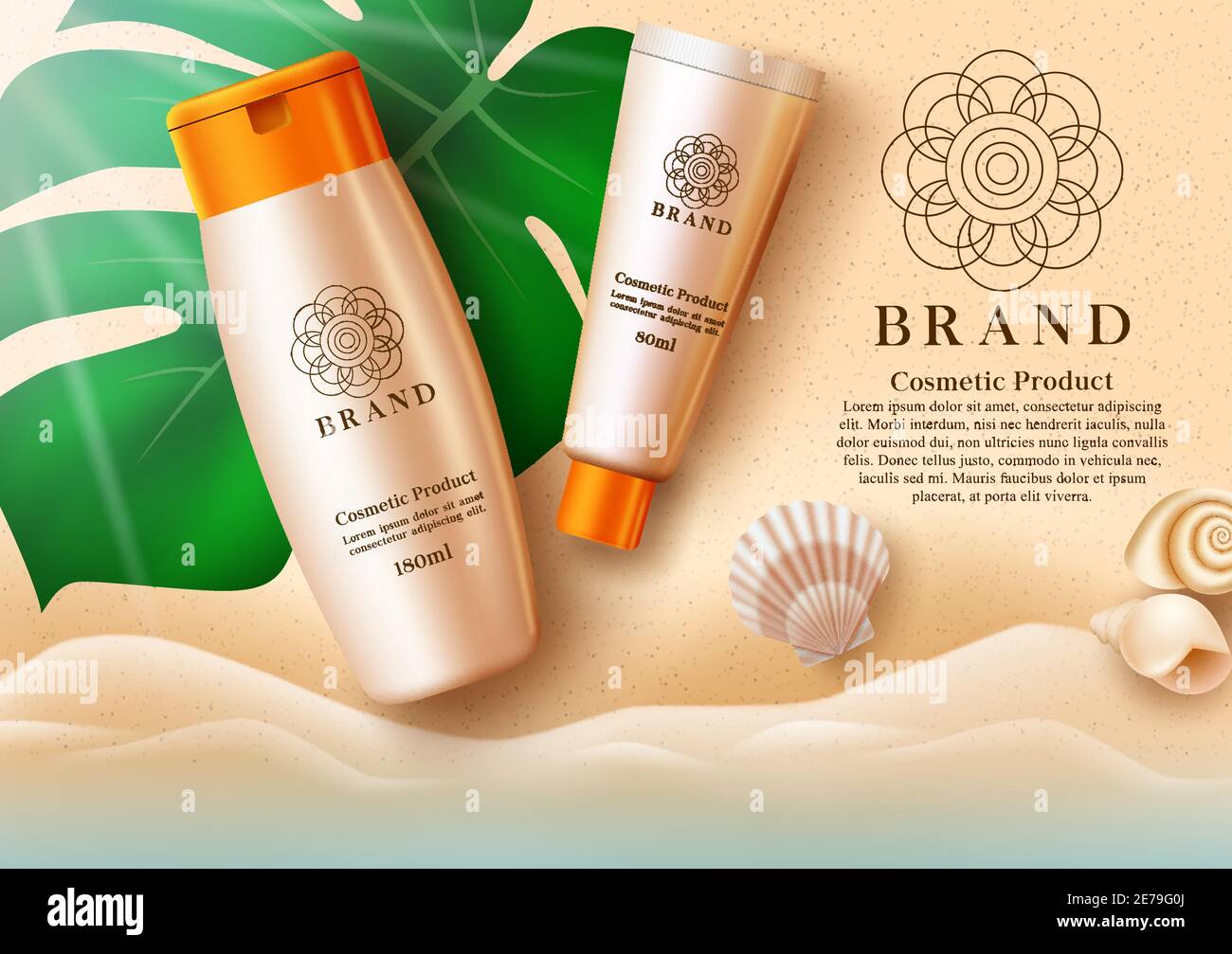 Sun lotion vector vectors hi-res stock photography and images - Alamy