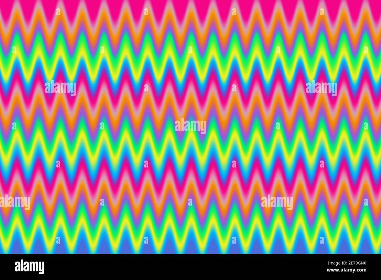 Zigzag Wallpaper Rainbow