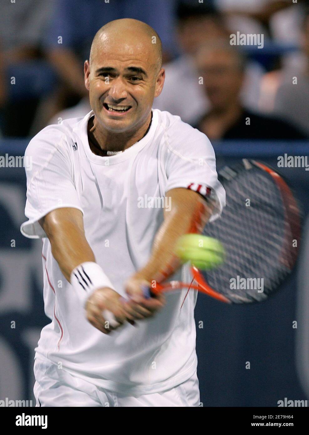 Andre Agassi Returns A Backhand High Resolution Stock Photography and ...