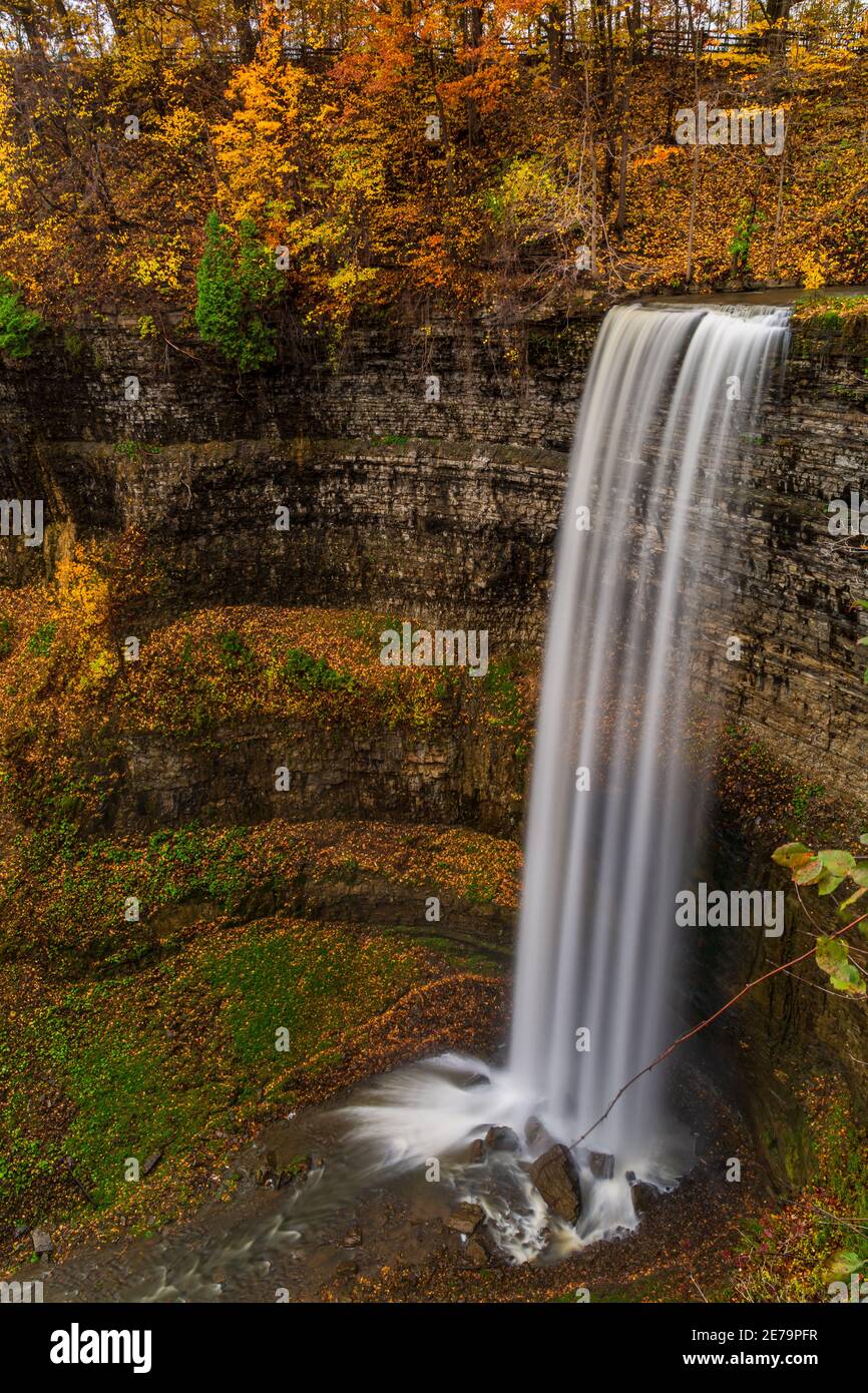 Niagara Escarpment Bruce Trail Autumn Waterfalls and Forest Stock Photo ...