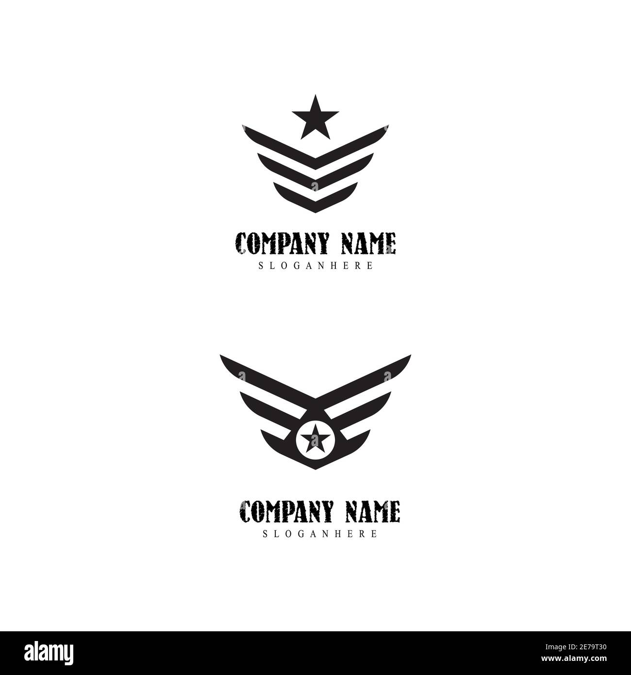 Military Wave Logo Template vector symbol nature Stock Vector Image ...